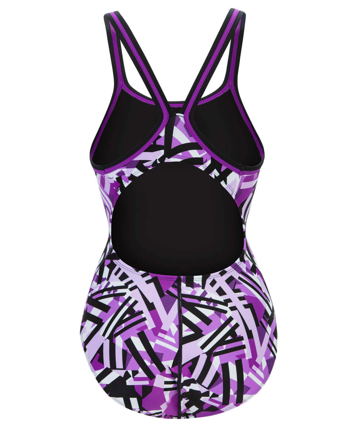 XtraSleek Women's Tectonic DBX Back One Piece Swimsuit-0231