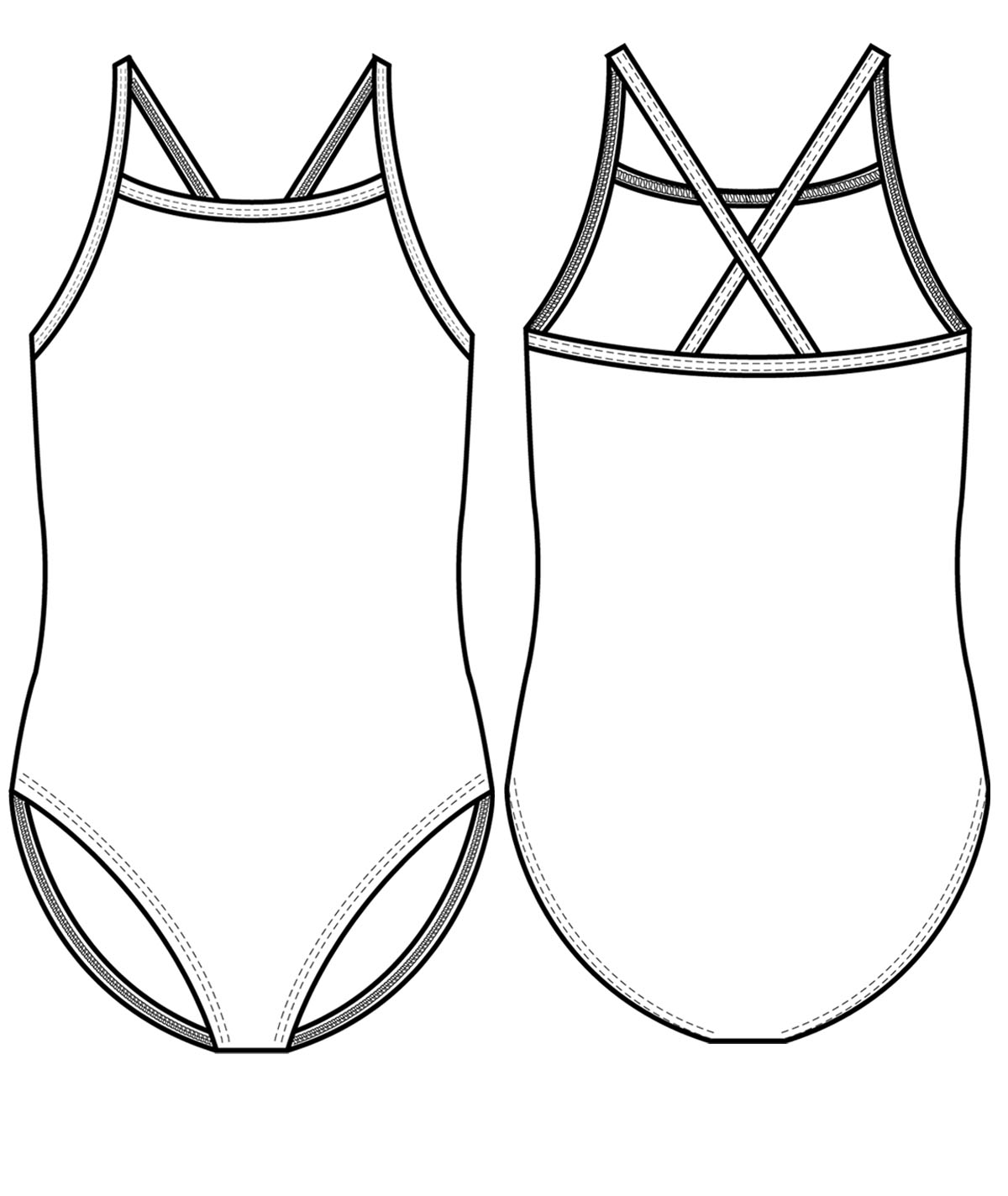 Dolfin Girl's Sublimated One Piece Cross Back Swimsuit-8SB8008