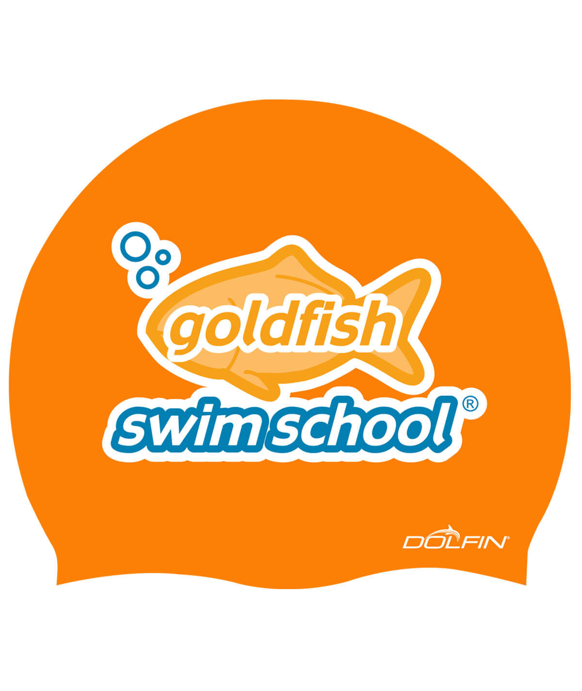 Goldfish Silicone Orange Swim Cap-890GS